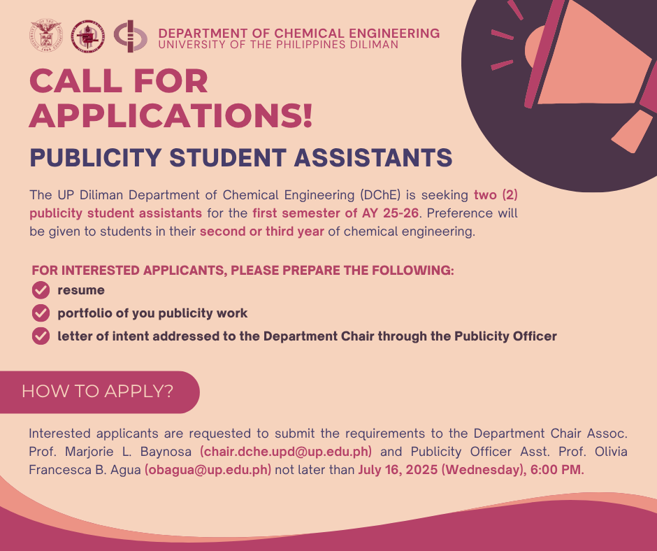 Join Us - Department of Chemical Engineering